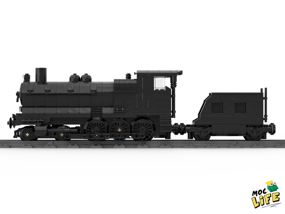 LEGO MOC Steam locomotive by MocLife | Rebrickable - Build with LEGO