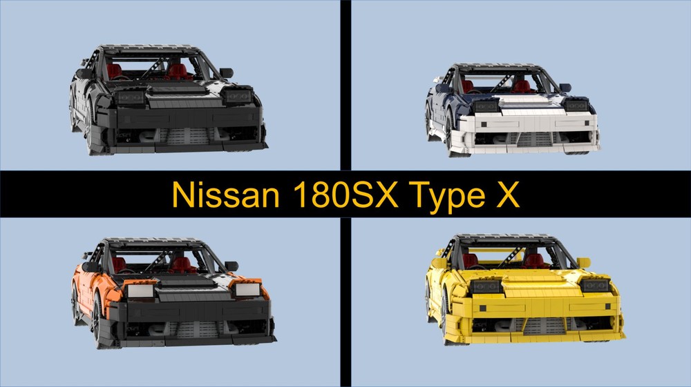 LEGO MOC-104190 Nissan 180SX / 240SX Type X by Gray_Gear | Rebrickable ...
