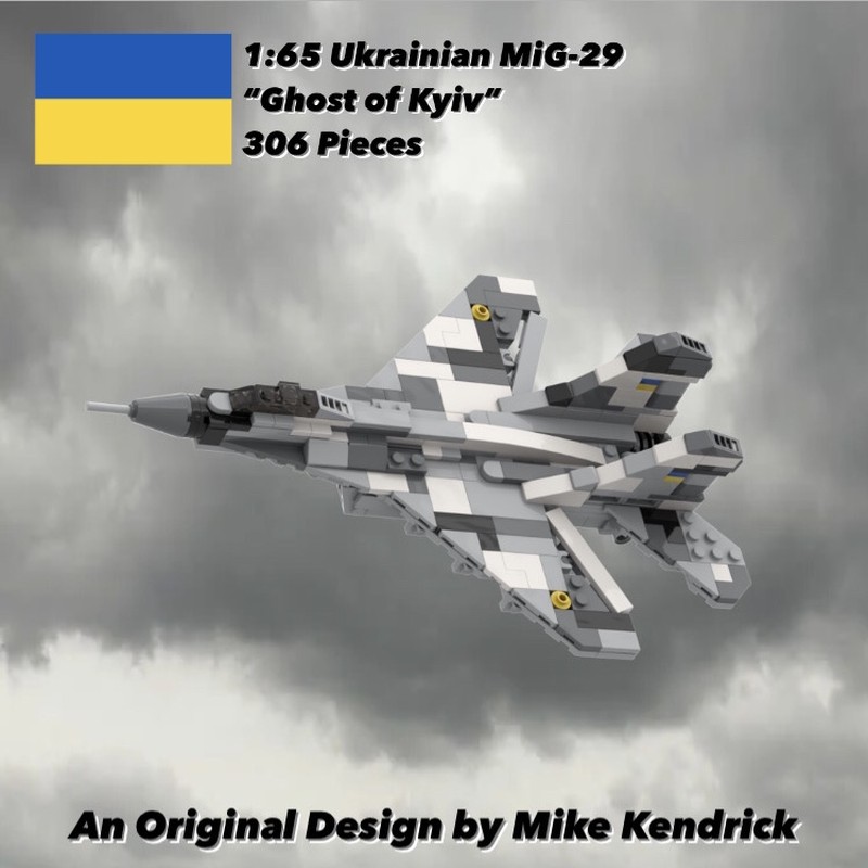 LEGO MOC 1:65 Ukrainian MiG-29 ("Ghost of Kyiv") by mkbricks25 ...