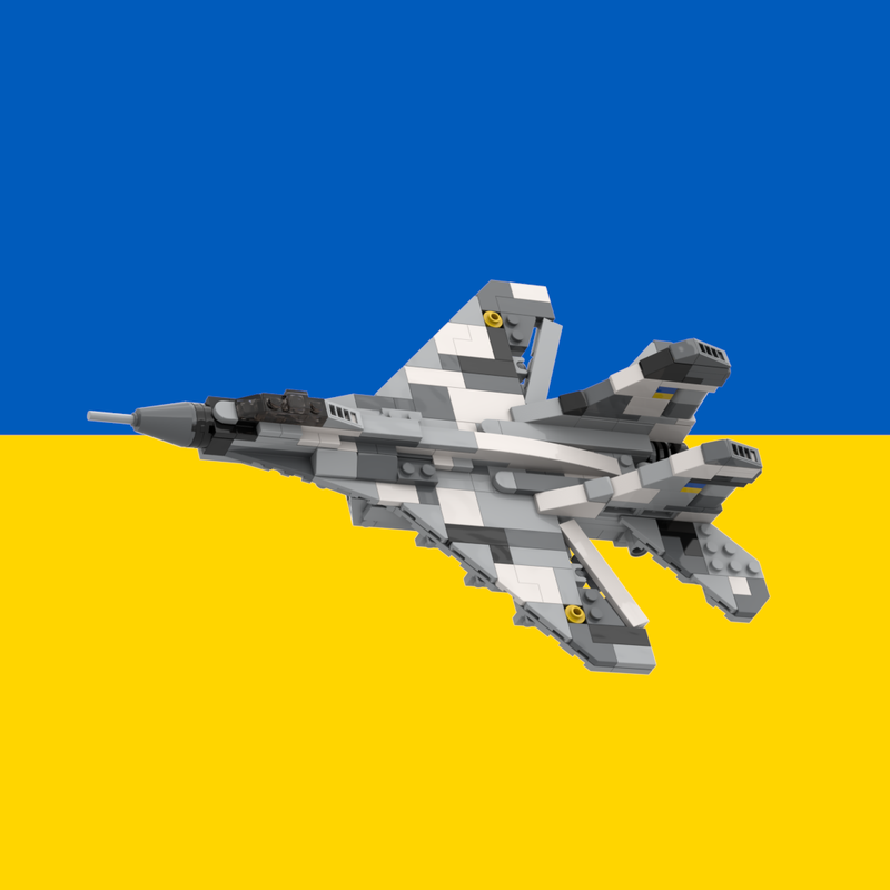 LEGO MOC 1:65 Ukrainian MiG-29 ("Ghost of Kyiv") by mkbricks25 ...