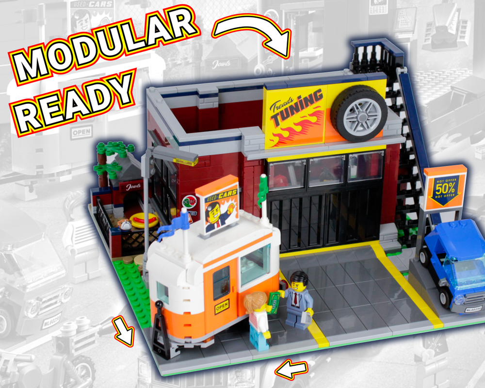 LEGO MOC Modular-Ready Tuning Workshop by Stonewall Bricks ...