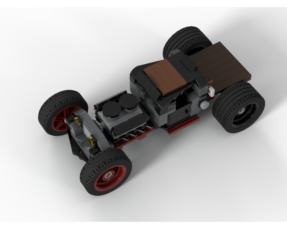 Lego Moc Rat Rod V8 By Gaspanda Rebrickable Build With Lego