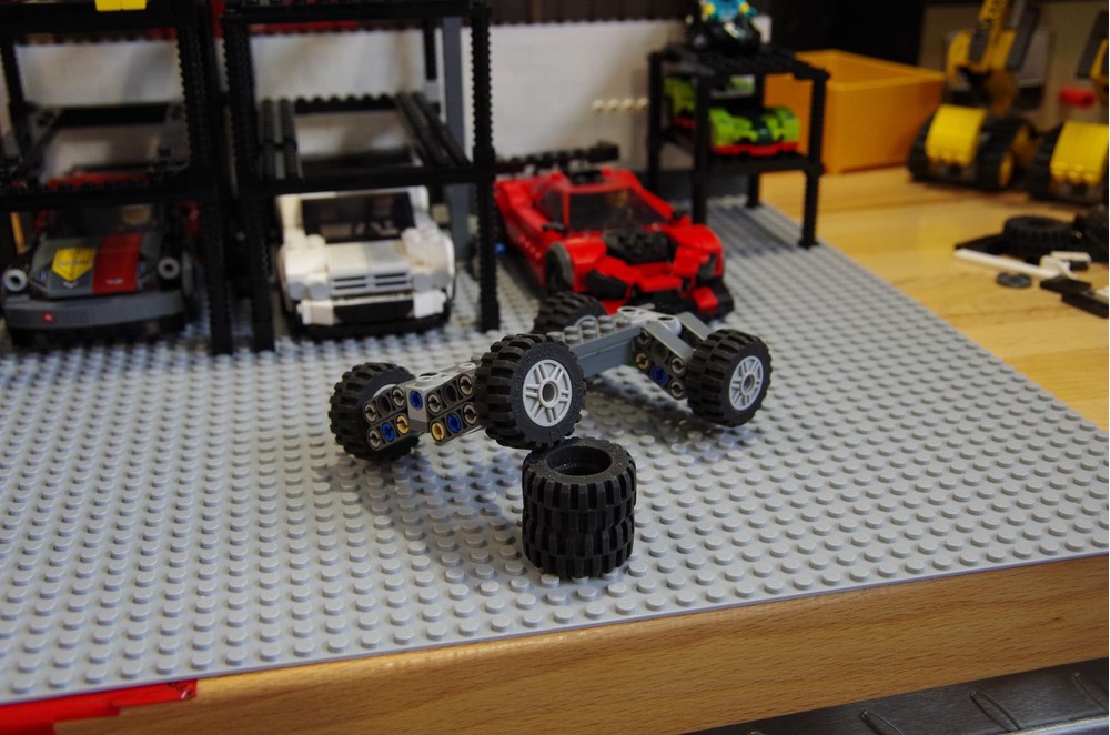 LEGO MOC Fully independent suspention chassis for speed champion scale ...