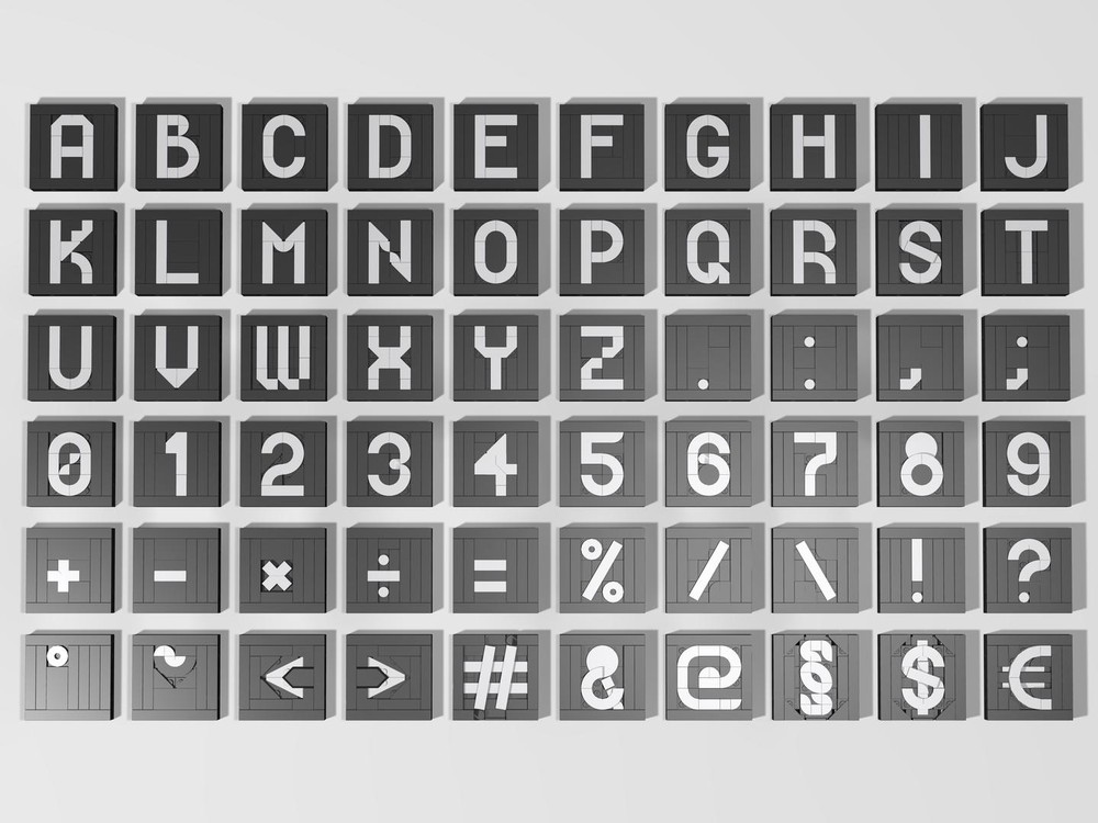 LEGO MOC Alphabet, numerals and symbols on 8x8 modular baseplates by ...