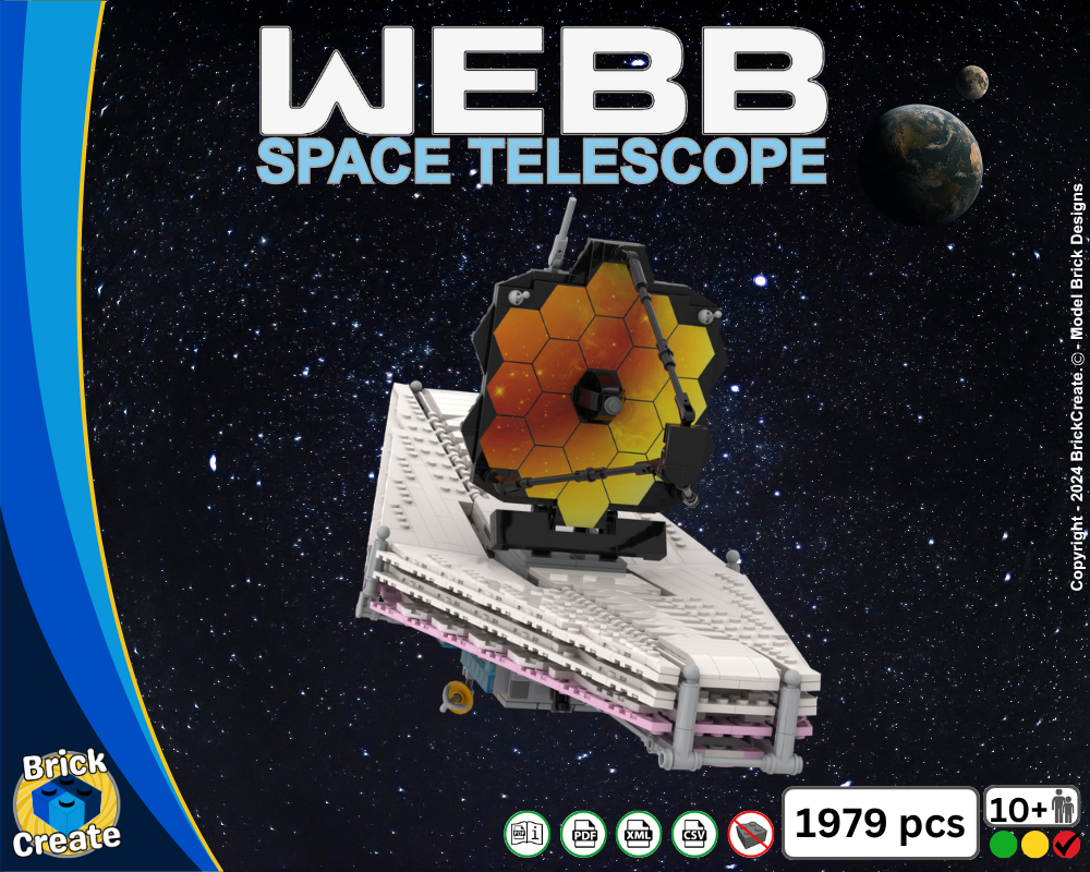 LEGO MOC-104352 James Webb Space Telescope (JWST) by BrickCreate ...