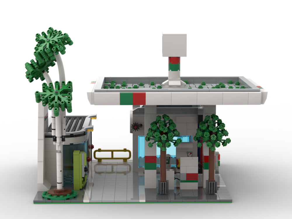 LEGO MOC Gas Station by Legofan21 | Rebrickable - Build with LEGO