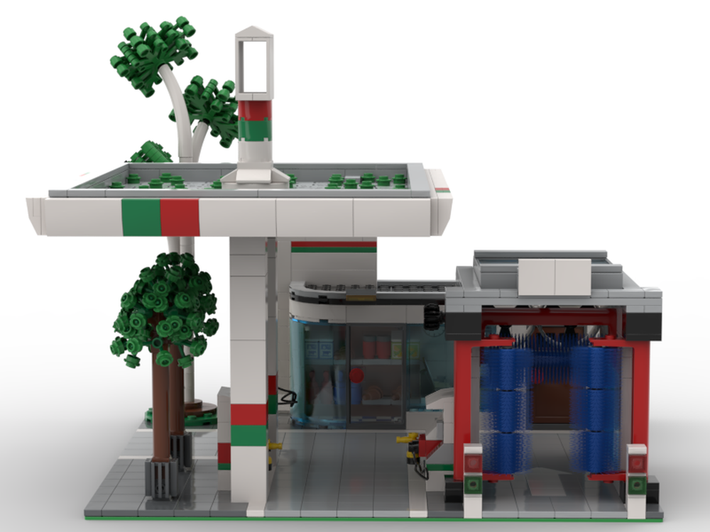LEGO MOC Gas Station by Legofan21 | Rebrickable - Build with LEGO