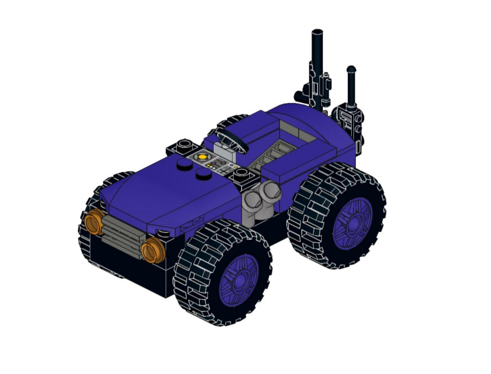 LEGO MOC Purple Space Buggy by pieterbl | Rebrickable - Build with LEGO
