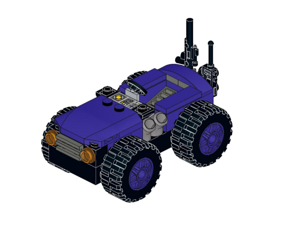 LEGO MOC Purple Space Buggy by pieterbl | Rebrickable - Build with LEGO