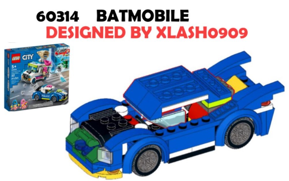 LEGO MOC 60314 BATMOBILE by xlash0909 | Rebrickable - Build with LEGO