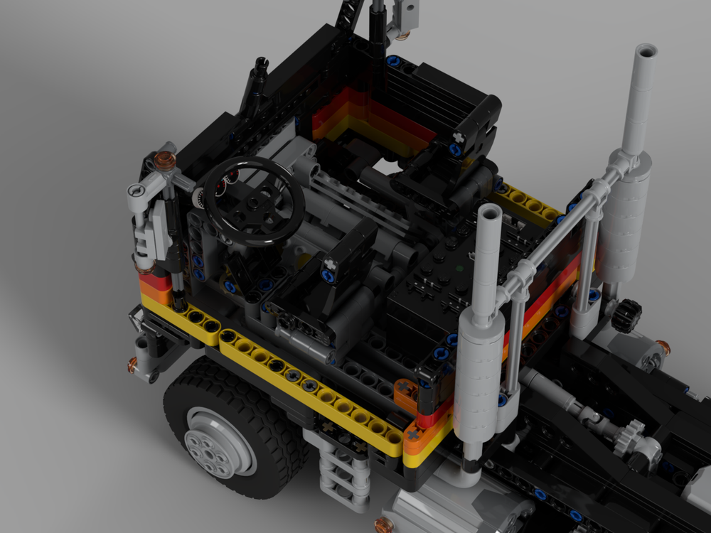 LEGO MOC Freightliner FLA Cabover by Mani91 | Rebrickable - Build with LEGO