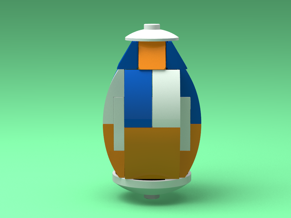 LEGO MOC Simple Egg by schnabbo | Rebrickable - Build with LEGO