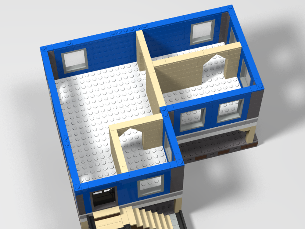 LEGO MOC Simple blue house on stilts by Boomdidit | Rebrickable - Build ...