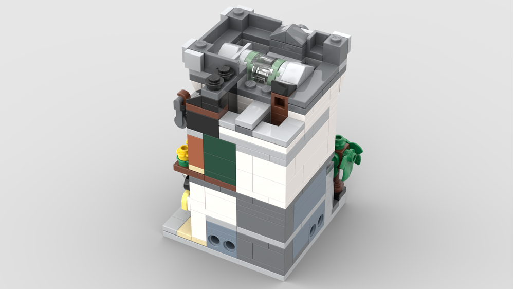 Lego Moc Mini Modular 10251 Brick Bank By Christromans Rebrickable