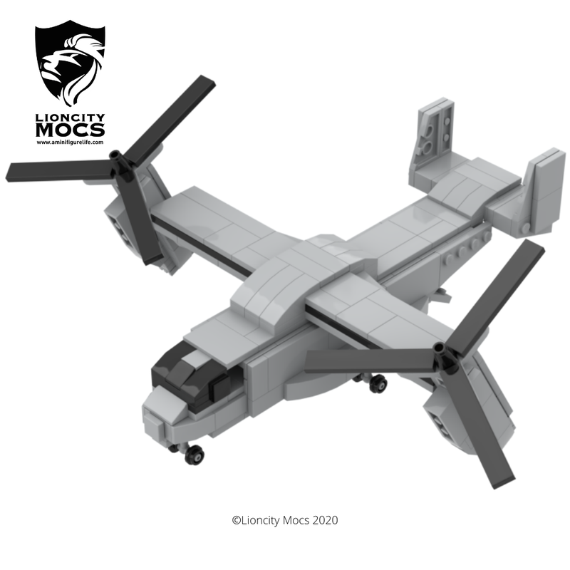 LEGO MOC V-22 Osprey Aircraft Mini MOC by Lioncity Mocs | Rebrickable ...