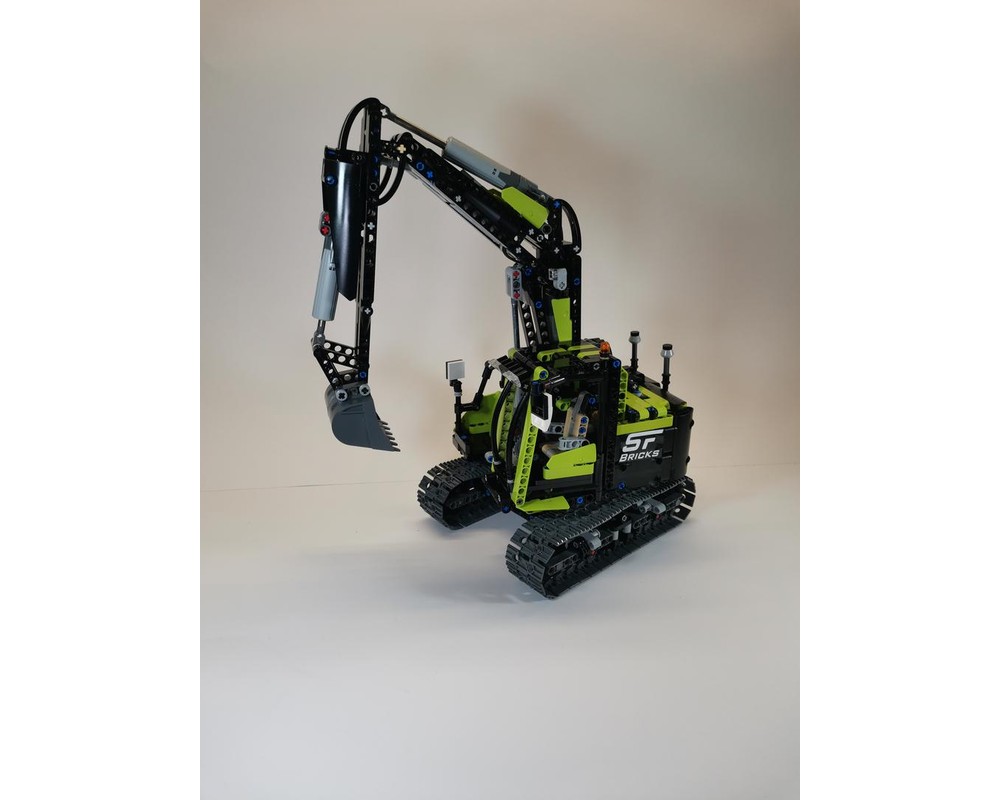 Lego Moc Compact Excavator Rc By Sfbricks Rebrickable Build With Lego