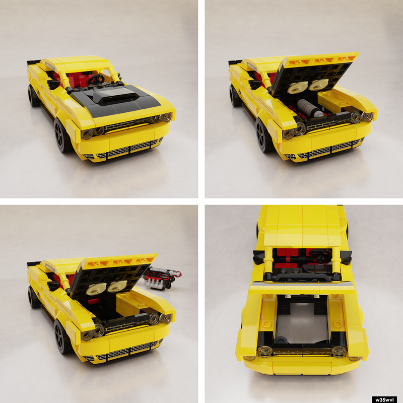 LEGO MOC `18 Dodge Challenger 75893 Mod by w35wvi | Rebrickable - Build ...