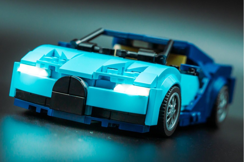 Lego Moc Bugatti Chiron Blue 2 Tone By Nv Carmocs Rebrickable Build