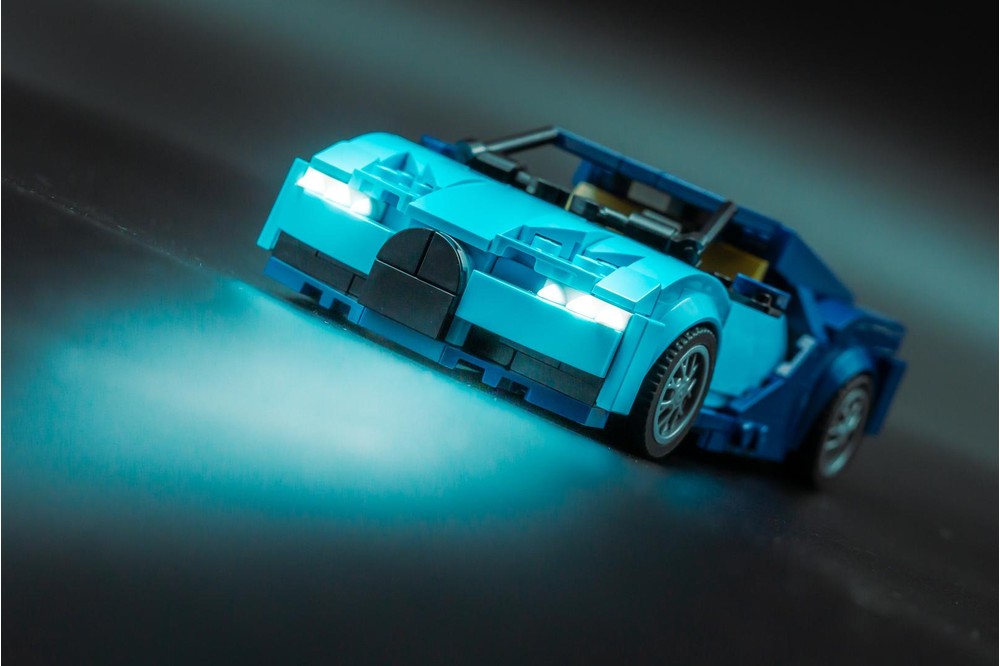 Lego Moc Bugatti Chiron Blue 2 Tone By Nv Carmocs Rebrickable Build
