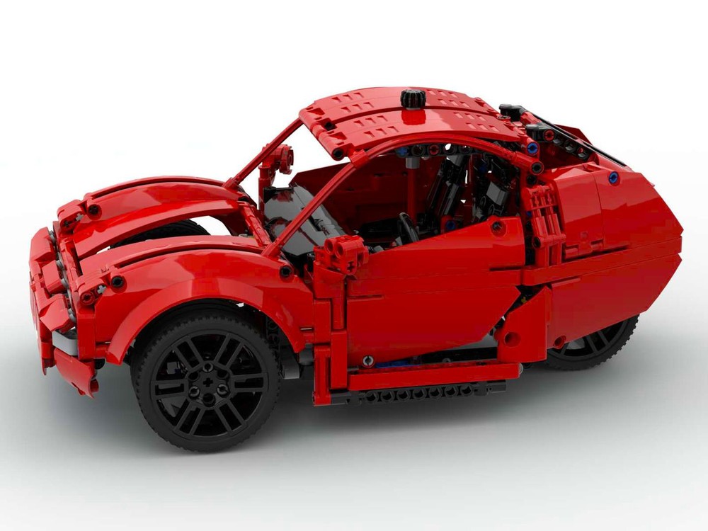 Lego Moc Three Wheel Car By Paave Rebrickable Build With Lego