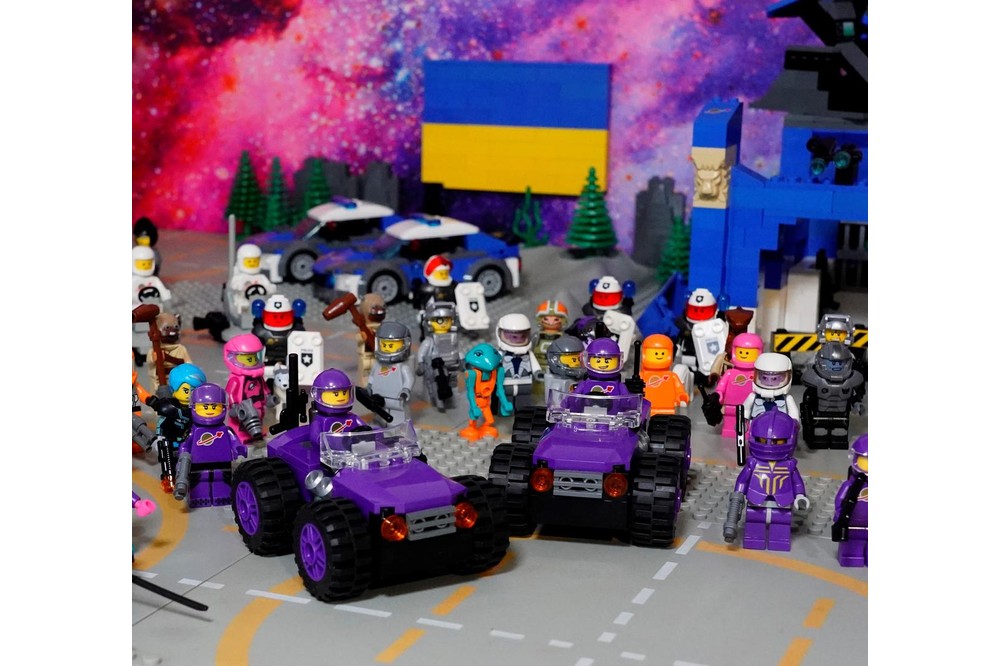 LEGO MOC Flag of Ukraine Billboard by pieterbl | Rebrickable - Build ...