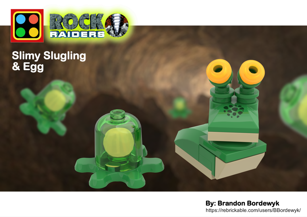 LEGO MOC Slimy Slugling & Egg by BBordewyk | Rebrickable - Build with LEGO