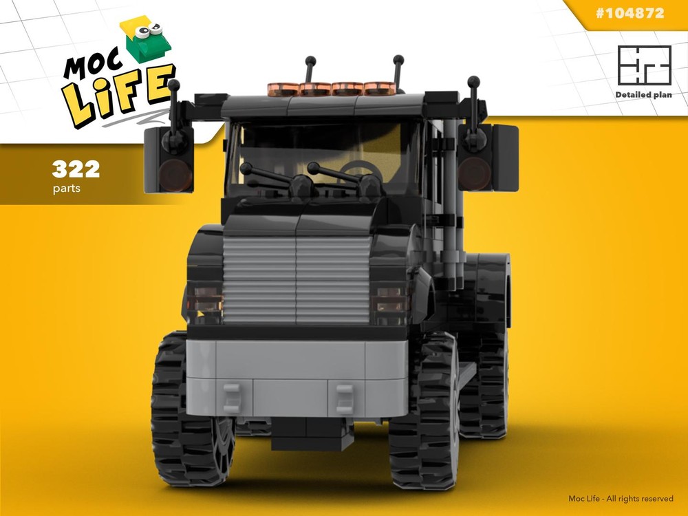 LEGO MOC Freightliner M2 Sport by MocLife | Rebrickable - Build with LEGO