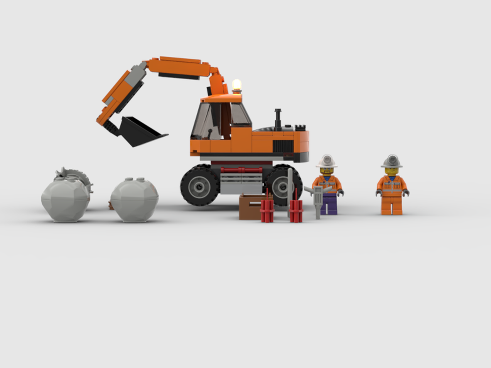 LEGO MOC Lego excavator! by Chrisdoggydog | Rebrickable - Build with LEGO