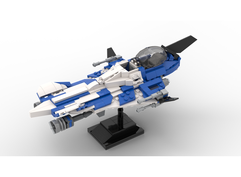 Lego Moc Azure Angel Delta 7 Starfighter By 2bricksofficial