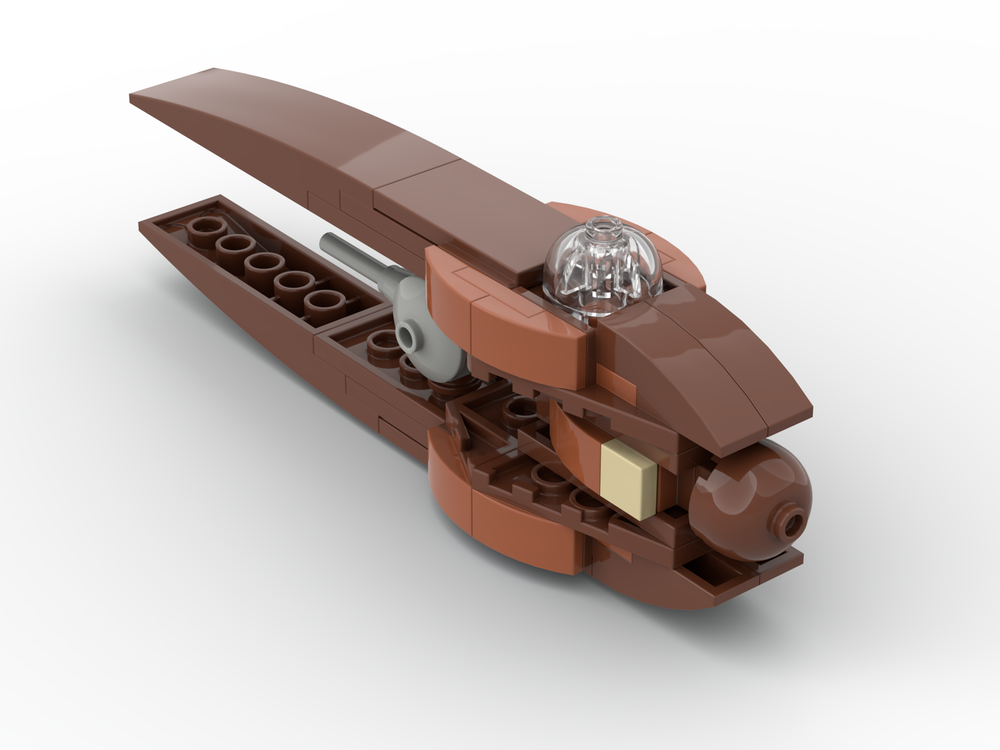 Lego Moc Geonosian Starfighter By Magureanpaul Rebrickable Build