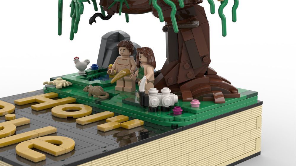 LEGO MOC The Holy Bible Adam and Eve by legoalfactotum | Rebrickable ...