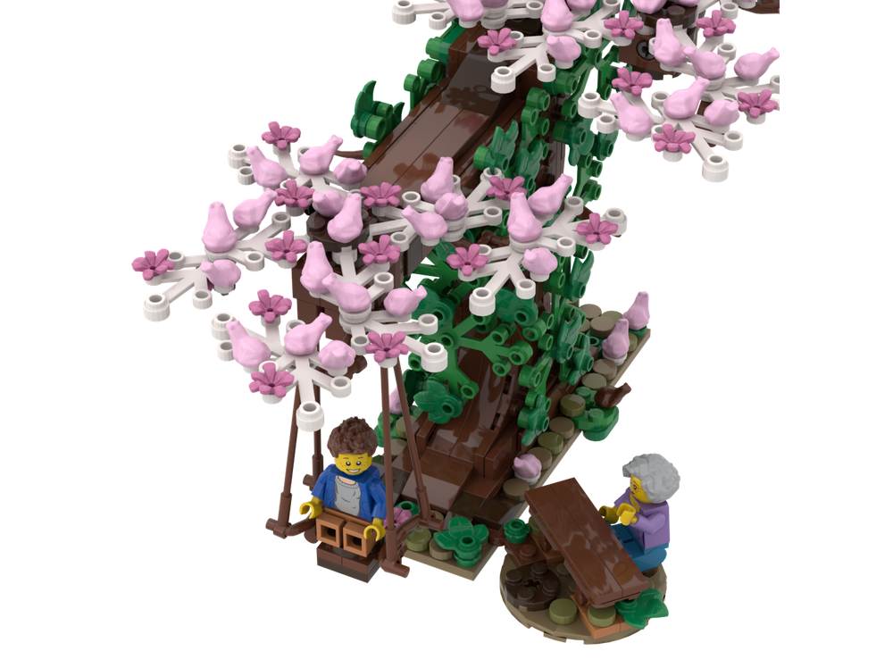 LEGO MOC 10281 - Cherry Blossom by zeegiraf | Rebrickable - Build with LEGO