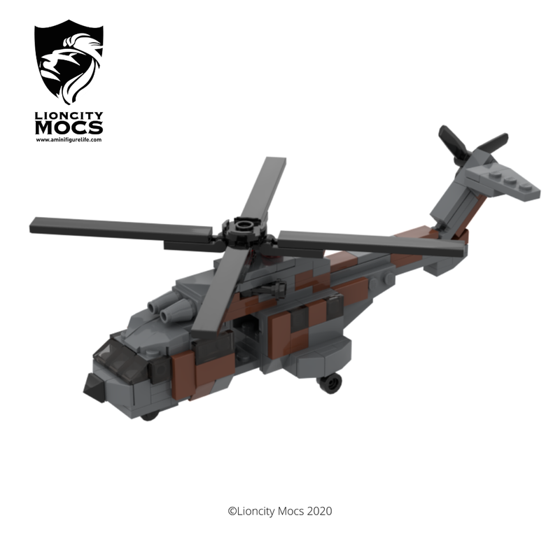 LEGO MOC AS332 Superpuma Helicopter Mini MOC by Lioncity Mocs ...