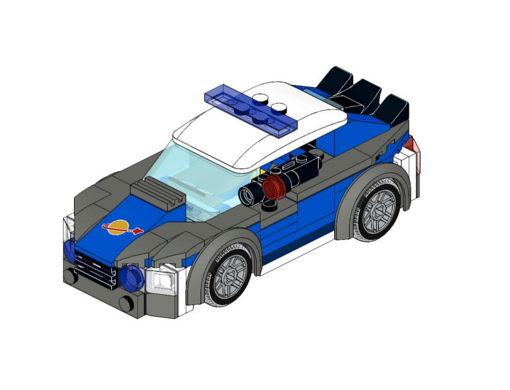 Lego Moc Space Police Patrol Car By Pieterbl Rebrickable Build With