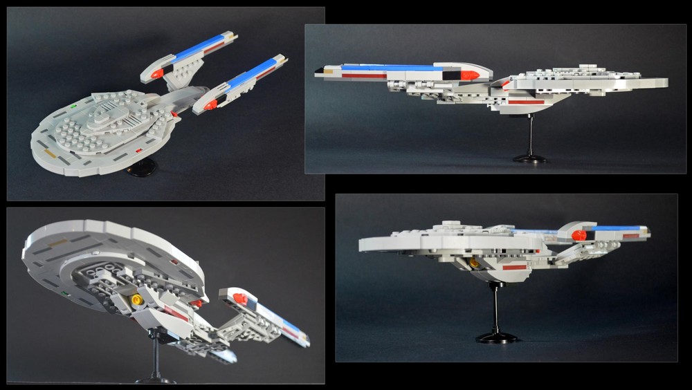 Lego Moc Star Trek Enterprise E By Paulygon Rebrickable Build With Lego