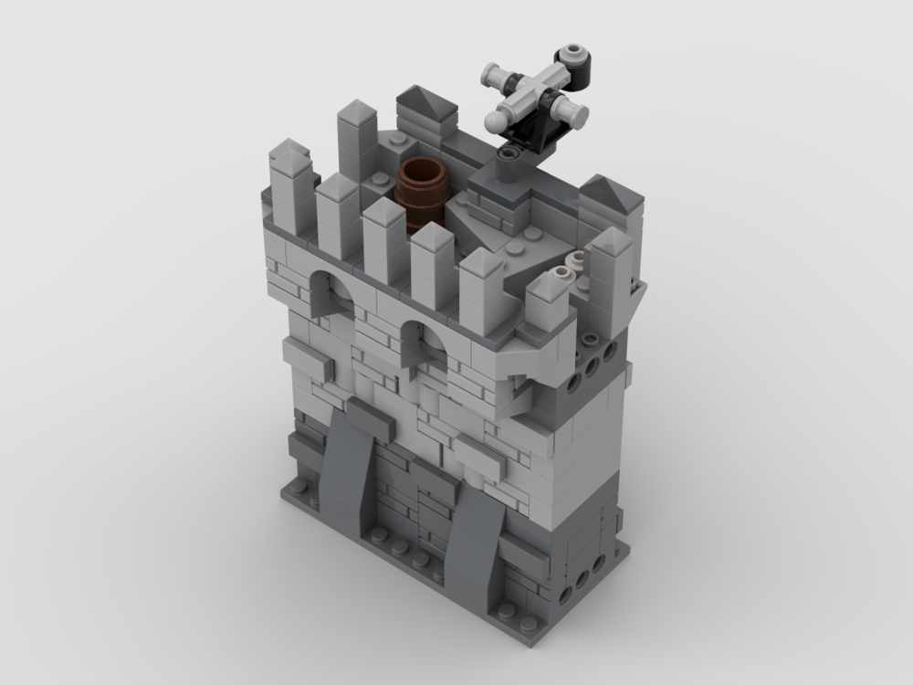 LEGO MOC Modular Wall with Сatapult by Fantasts | Rebrickable - Build ...