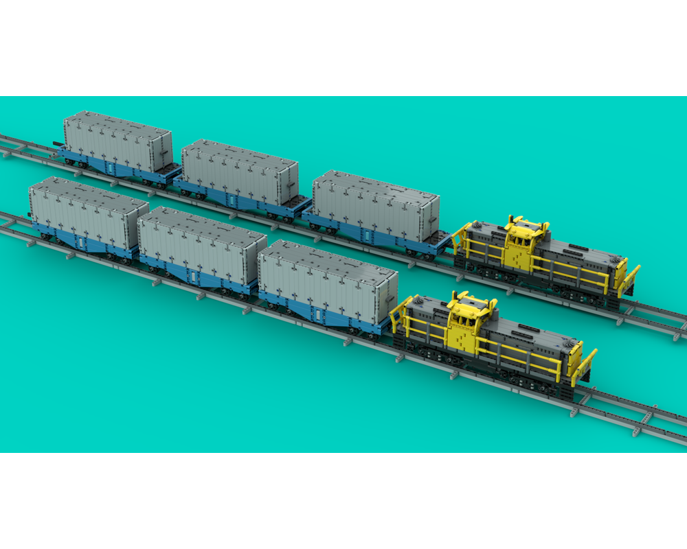 LEGO MOC Technic Trains: Container Car by Technic TRAIN Man ...