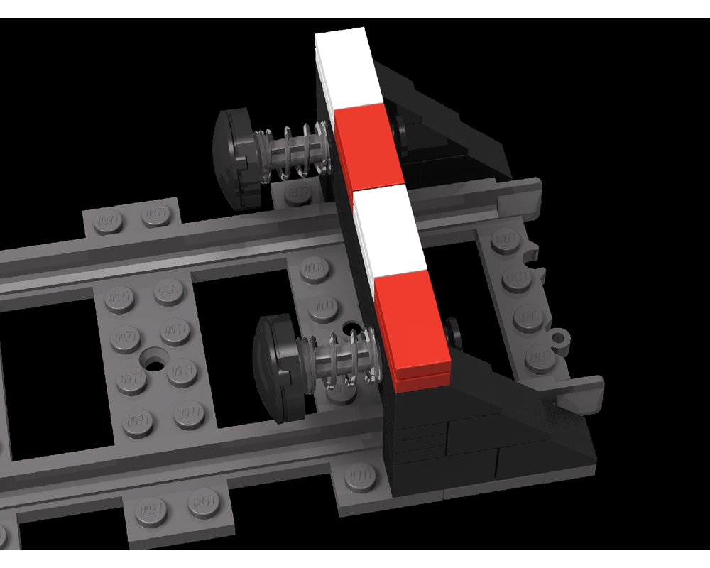 LEGO MOC Rail buffer with shock absorber by macfreek | Rebrickable ...