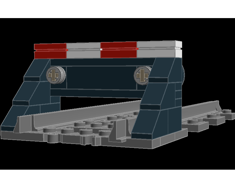 LEGO MOC Rail buffer with shock absorber by macfreek | Rebrickable ...