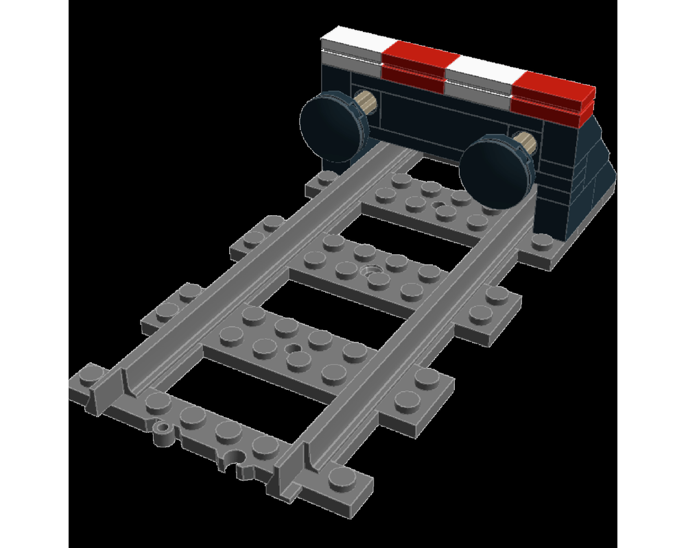 LEGO MOC Rail buffer with shock absorber by macfreek | Rebrickable ...