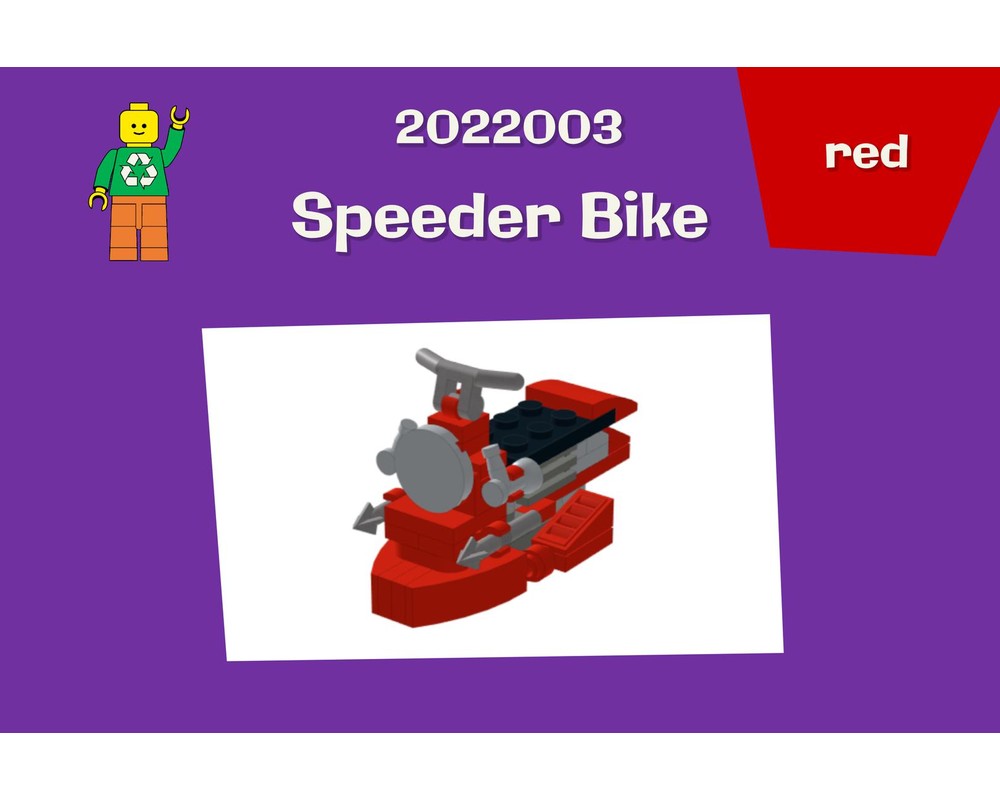 LEGO MOC Red Speeder Bike by Sleeps with LEGO | Rebrickable - Build ...