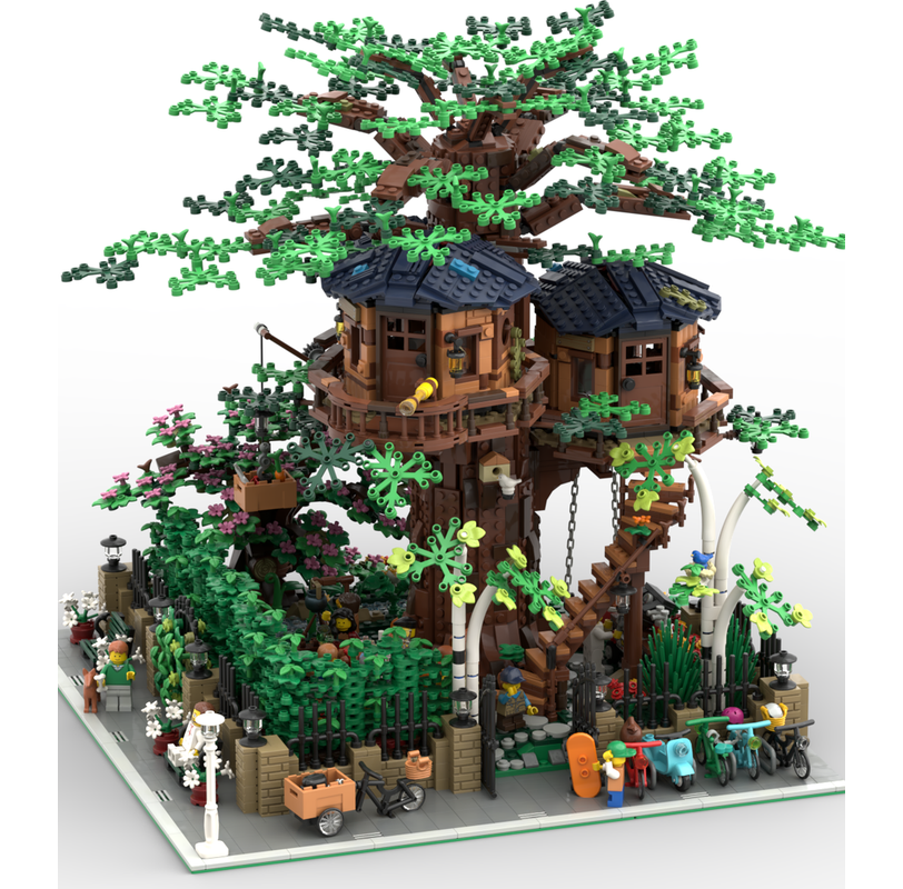 LEGO MOC Modular Tree - House with BBQ 21318 - Extension - Creator ...