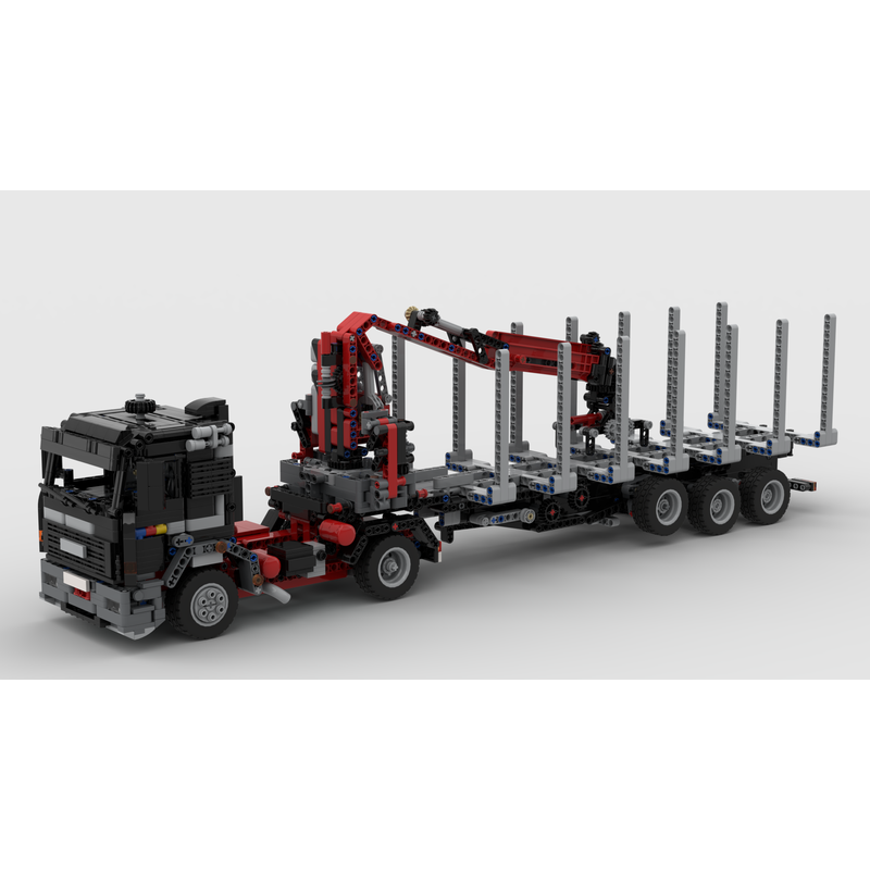 LEGO MOC Logging trailer with crane by OldOlneyLego | Rebrickable ...