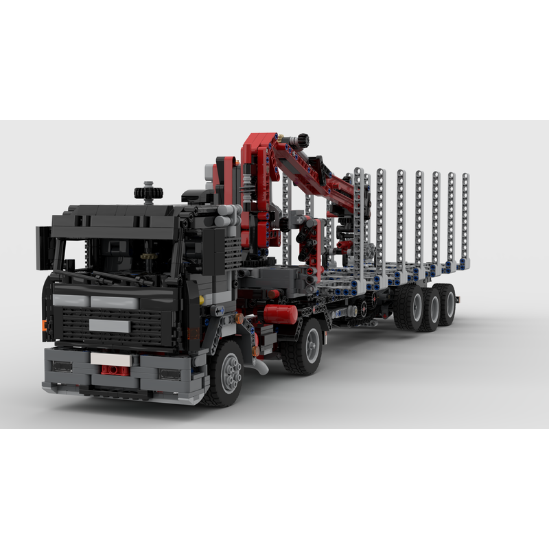 LEGO MOC Logging trailer with crane by OldOlneyLego | Rebrickable ...
