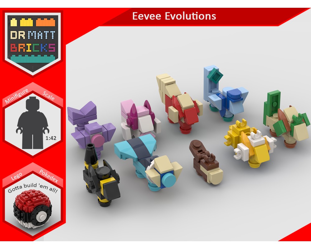 LEGO MOC Eevee Evolutions by DrMattBricks | Rebrickable - Build with LEGO