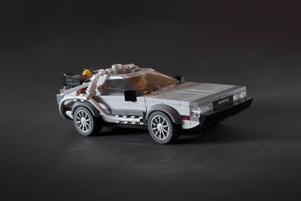 Lego Moc Delorean Bttf By Brickative Rebrickable Build With Lego