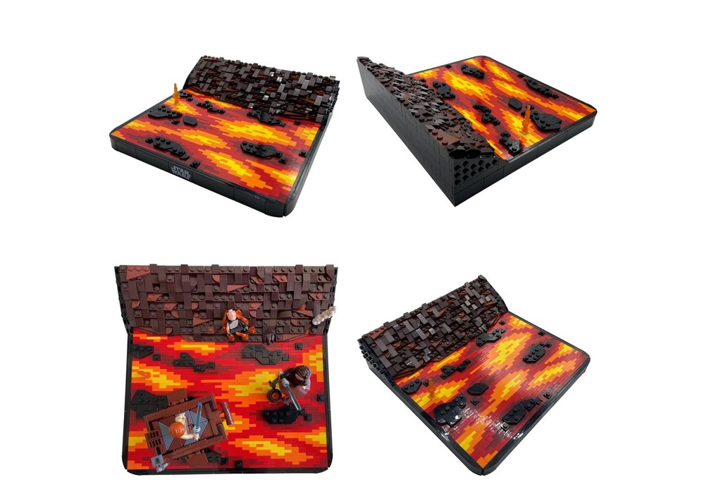 LEGO MOC Duel on Mustafar Diorama MOC by thecreatorrmocs | Rebrickable ...