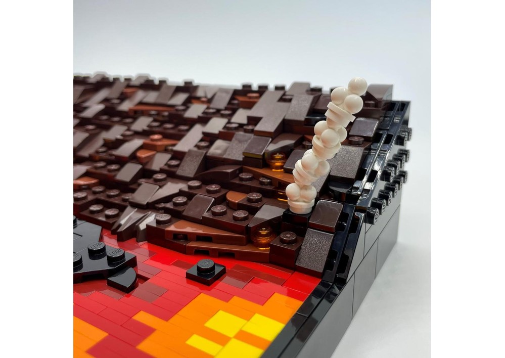 LEGO MOC Duel on Mustafar Diorama MOC by thecreatorrmocs | Rebrickable ...