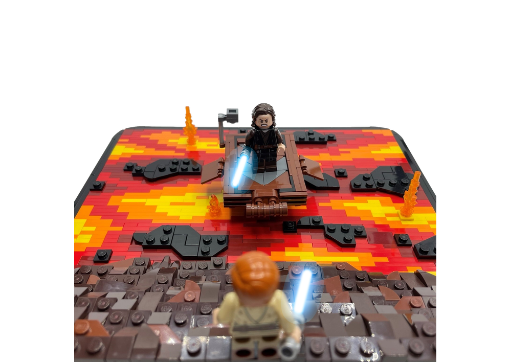 LEGO MOC Duel on Mustafar Diorama MOC by thecreatorrmocs | Rebrickable ...