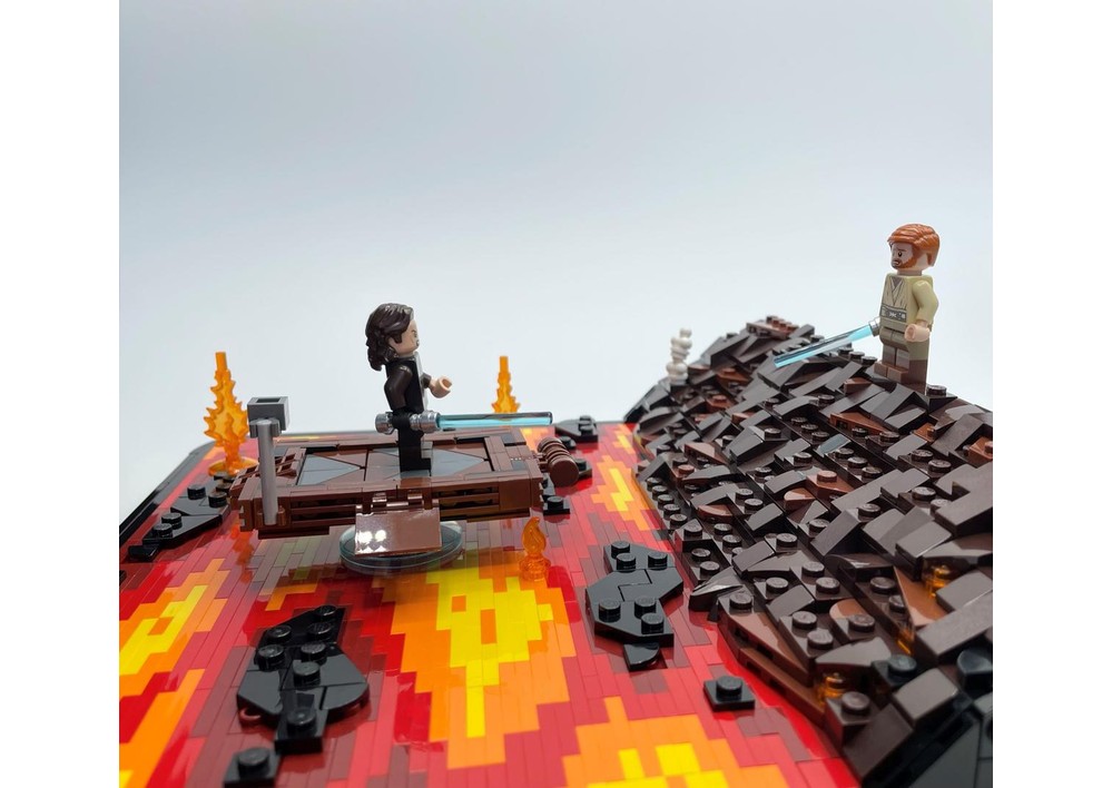 LEGO MOC Duel on Mustafar Diorama MOC by thecreatorrmocs | Rebrickable ...